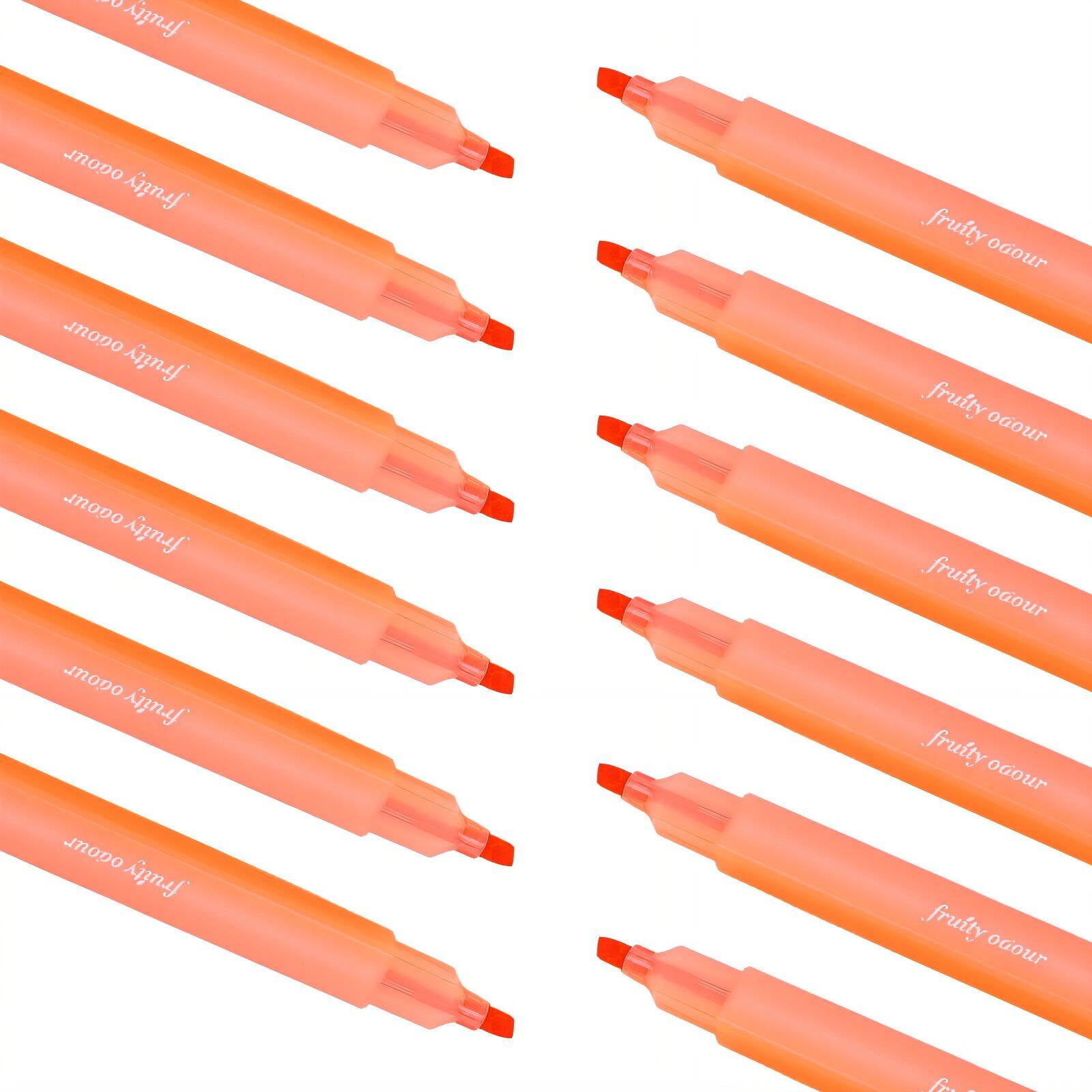 CCOCC 12Pcs Highlighters Assorted Colors,Press Design for Convenience ...