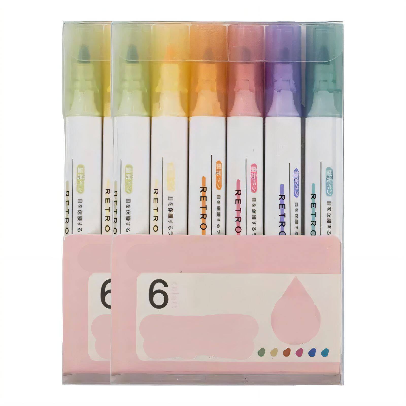 CCOCC 12Pcs Highlighters,Chisel Head Highlighter,Quick Drying ...