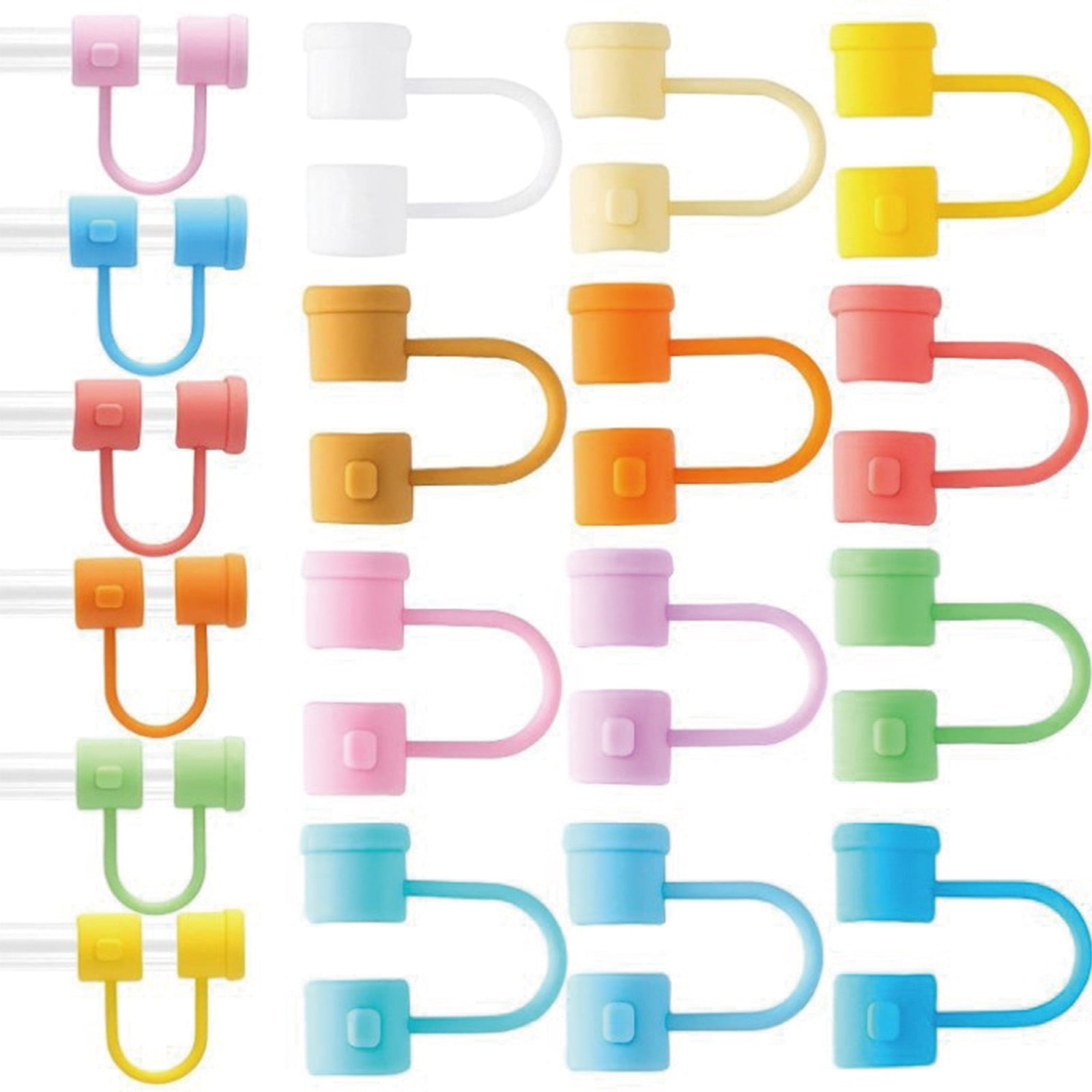 CCOCC 12Pcs Straw Cover Cap for Stanley Cup,Eco-Friendly Tumbler ...