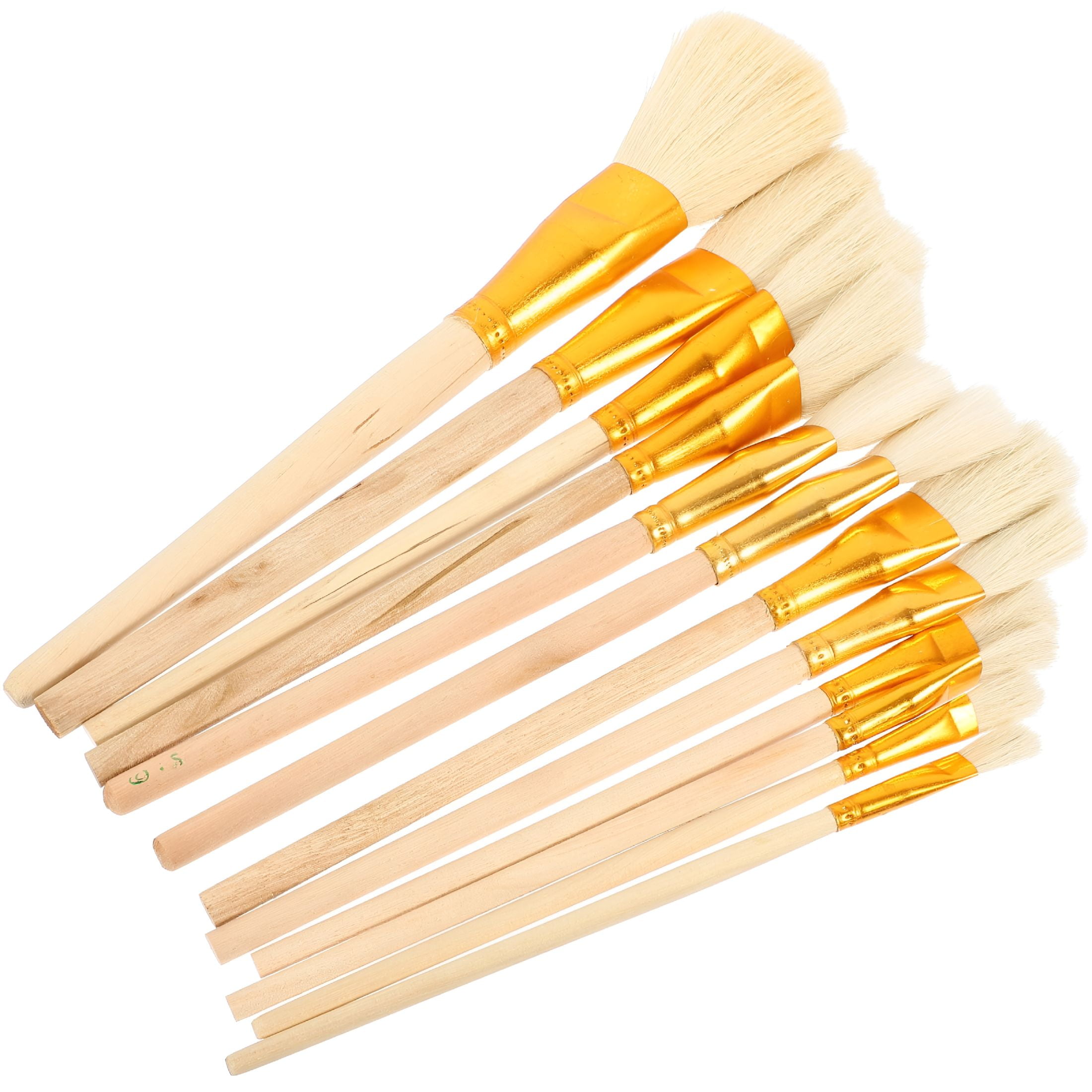 CCOCC 12Pcs Watercolor Paint Brushes Wood Handle Artist Brush Set ...