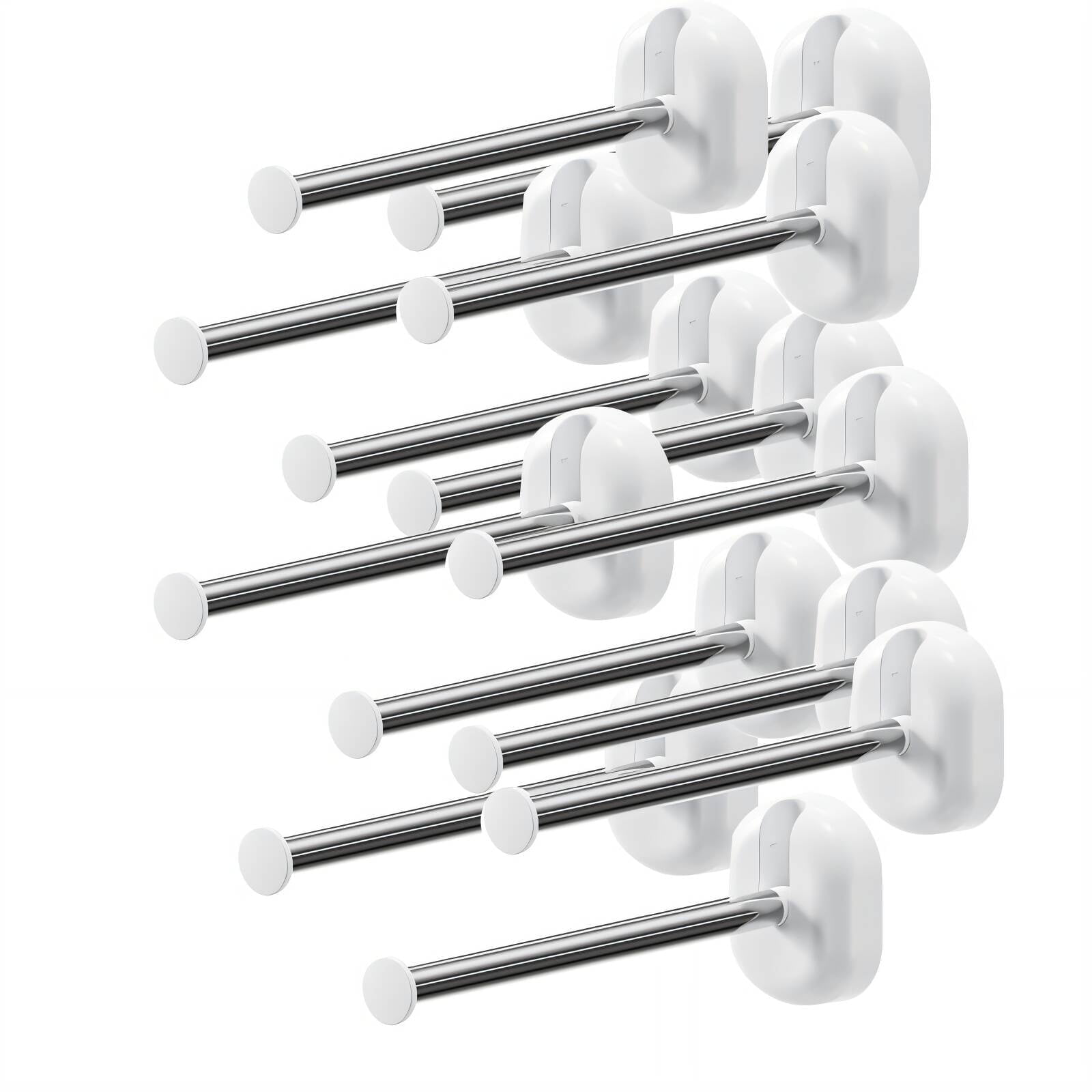 CCOCC 13 Pcs Wall-Mounted Clothes Hanger Convenient for Small Spaces ...