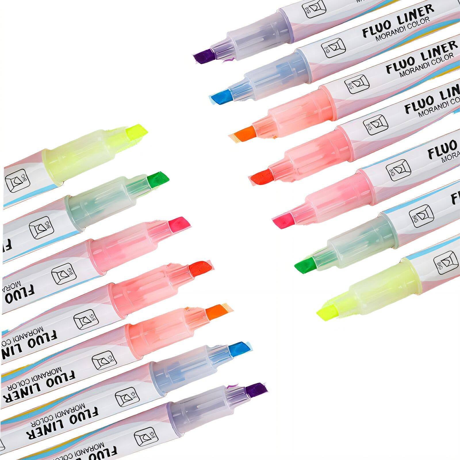 CCOCC 14Pcs Highlighter Stick,Morandi Color Scheme for A Soft and Eye ...