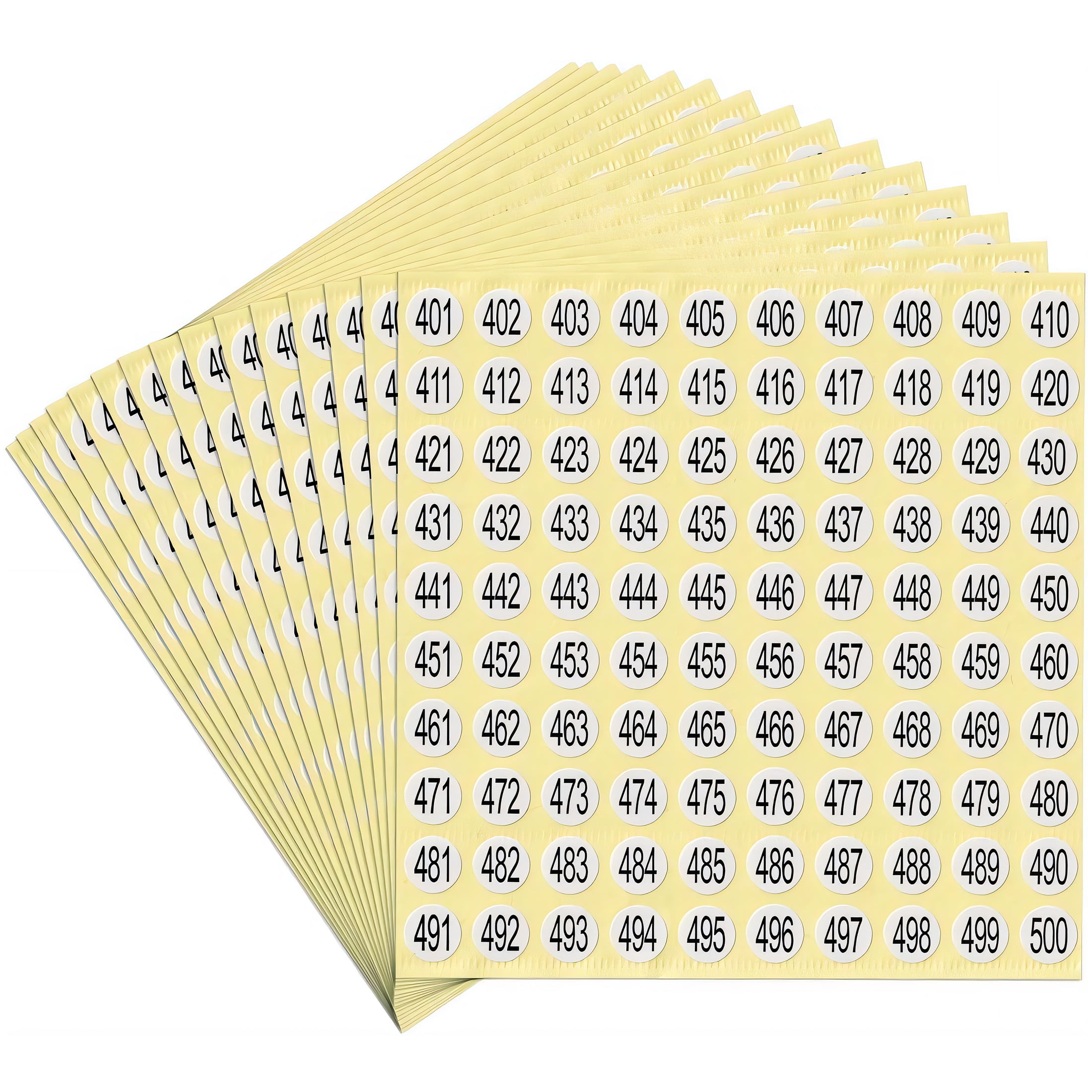 CCOCC 15 Pcs Numbers Stickers Waterproof Reflective Vinyl Letter ...