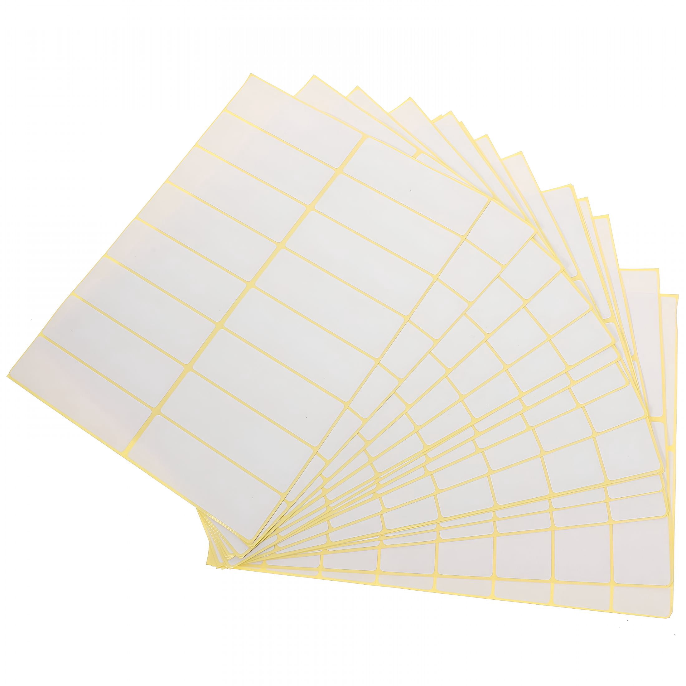 CCOCC 15 Sheets Label Sticker Blank Sticker Labels Easy to Write on ...