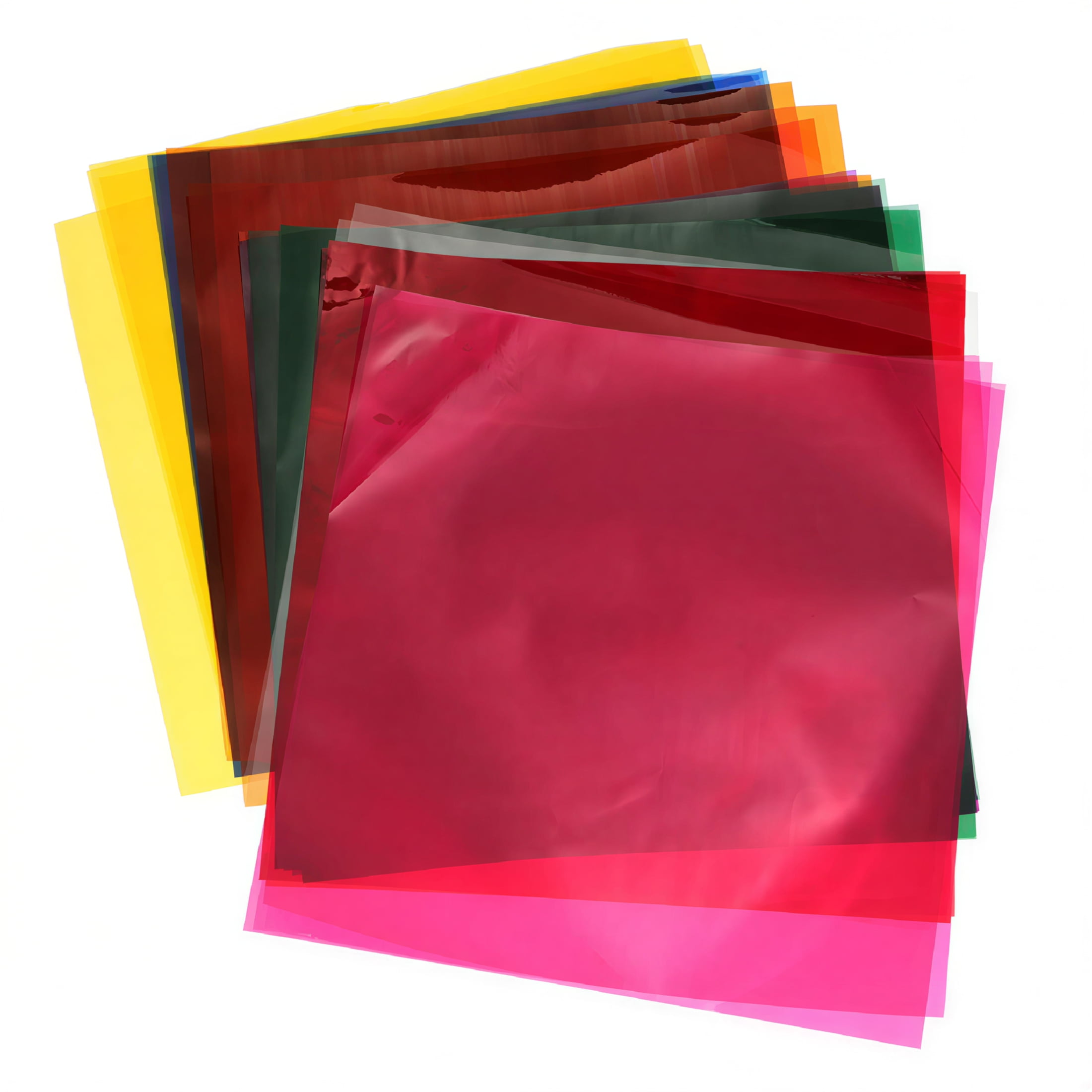 CCOCC 150 Candy Wrapper Papers - Colorful Square Cellophane Packaging ...