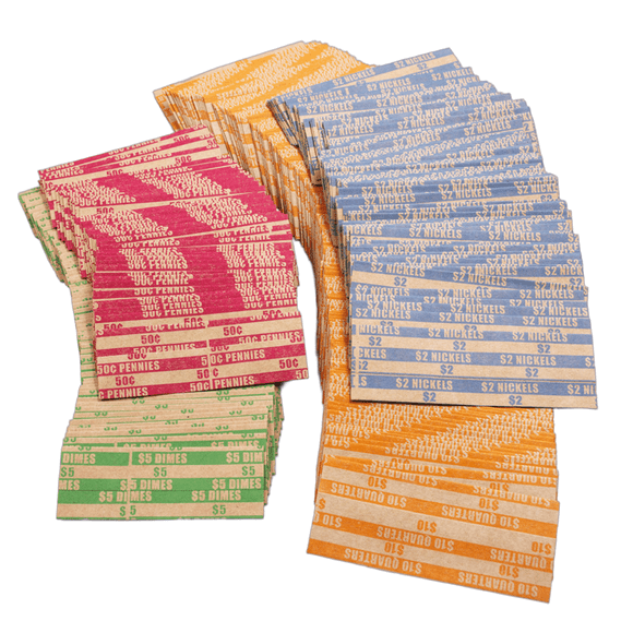 Coin Roll Wrappers in Money Handling - Walmart.com