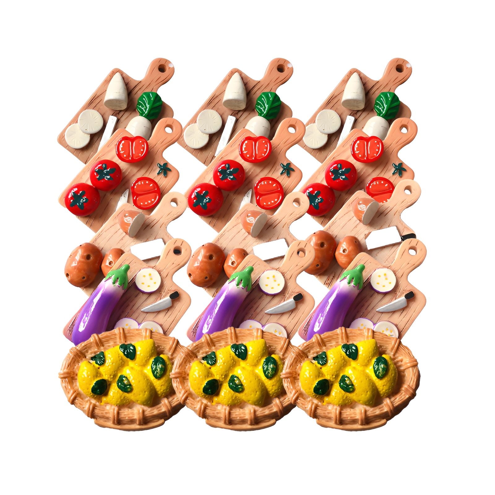 CCOCC 15Pcs Fridge Magnets,Realistic Food Design Refrigerator Magnets ...