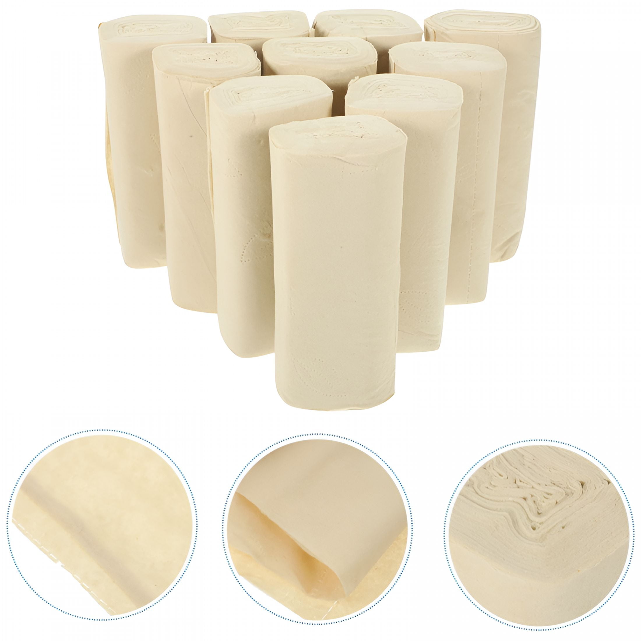 CCOCC 16 Rolls Coreless Bamboo Pulp Water Absorbent Paper Towels for ...