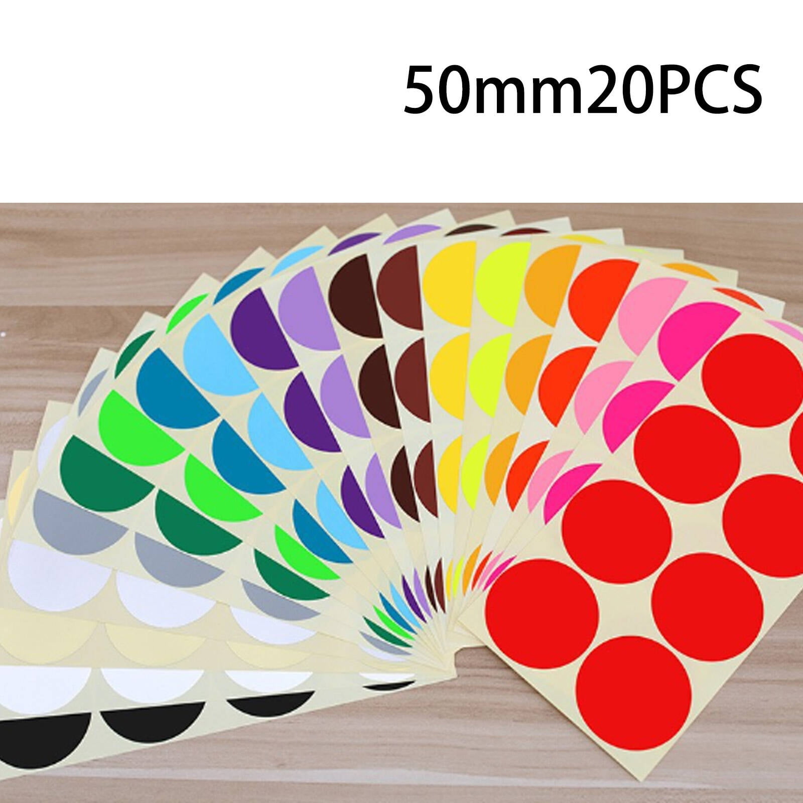 CCOCC 160 Pcs Dot Stickers Round Colored Dot Stickers Removable ...