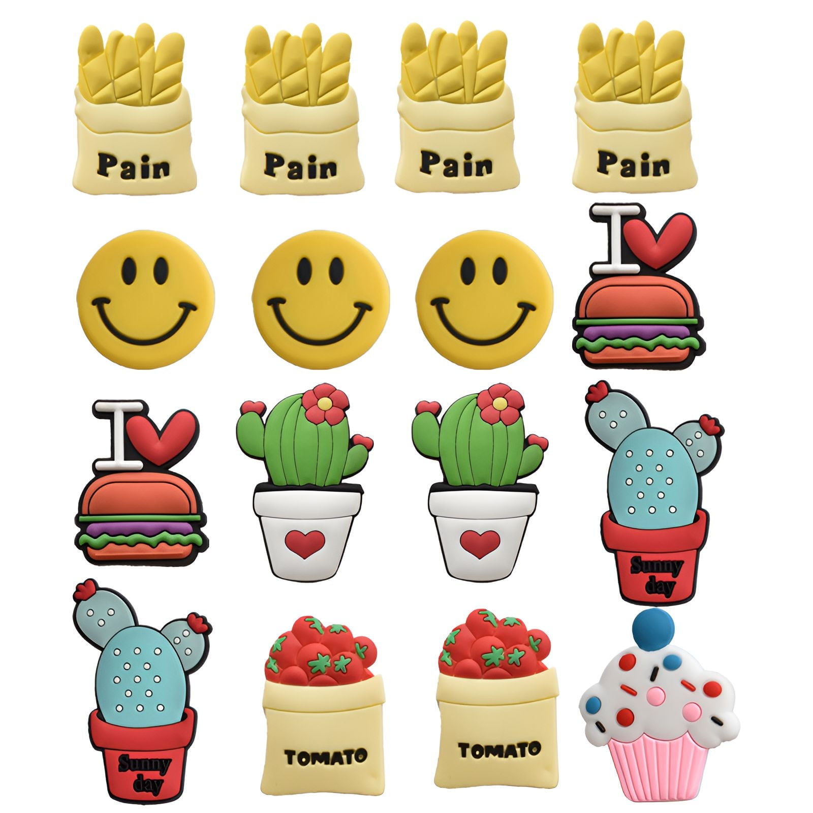 CCOCC 16Pcs Fridge Magnets,Cute Cartoon Design Refrigerator Magnets ...