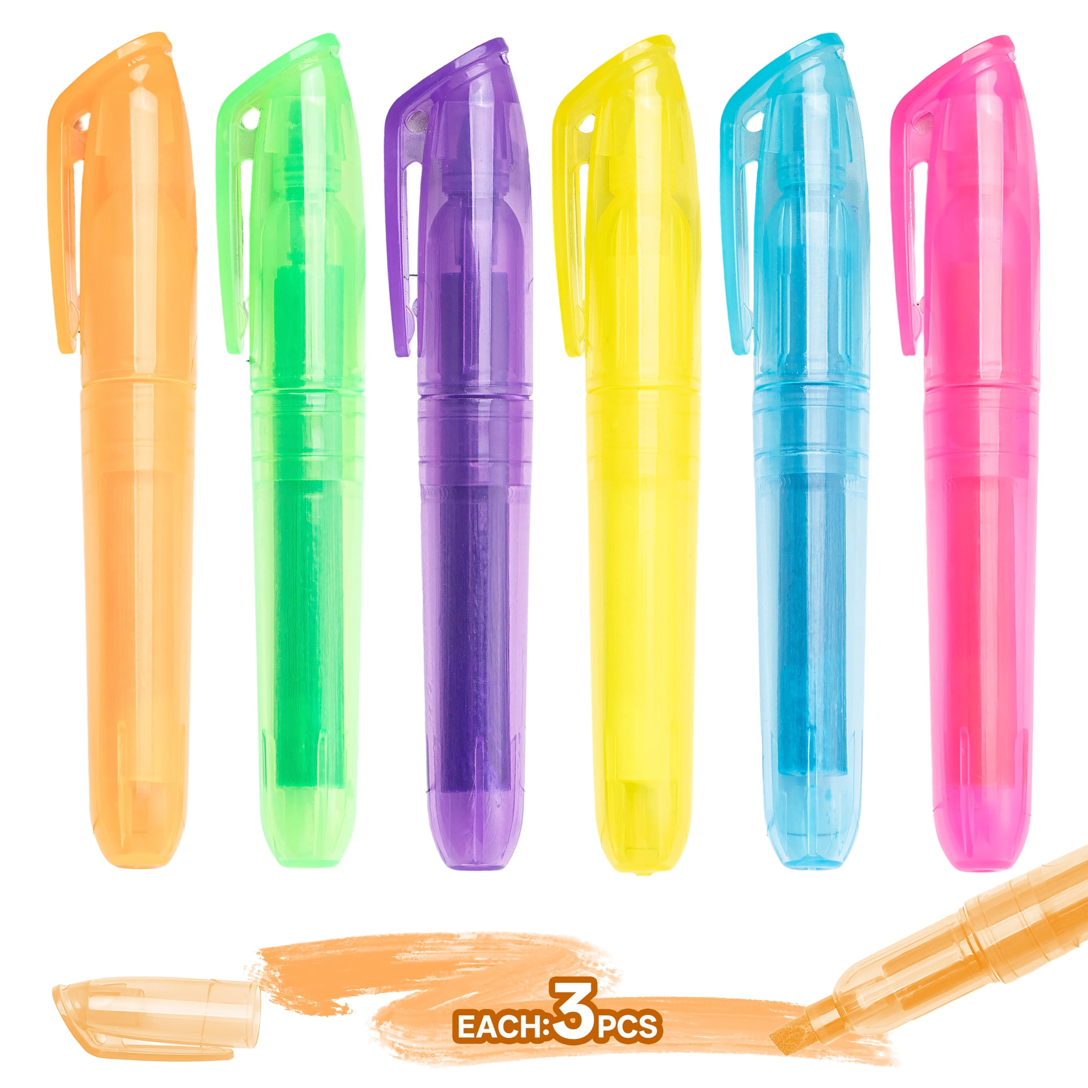 CCOCC 18 Count Highlighters Assorted Colors,Uniform Color Highlighters ...