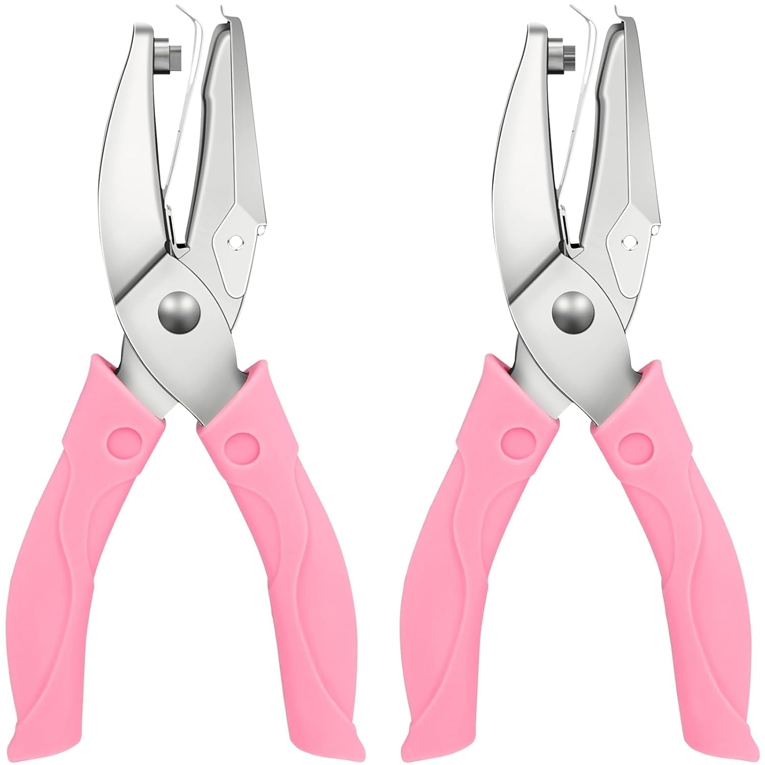 CCOCC 2 Pack Handheld Hole Paper Punch Kit,Single Hole Punch,Heart and ...