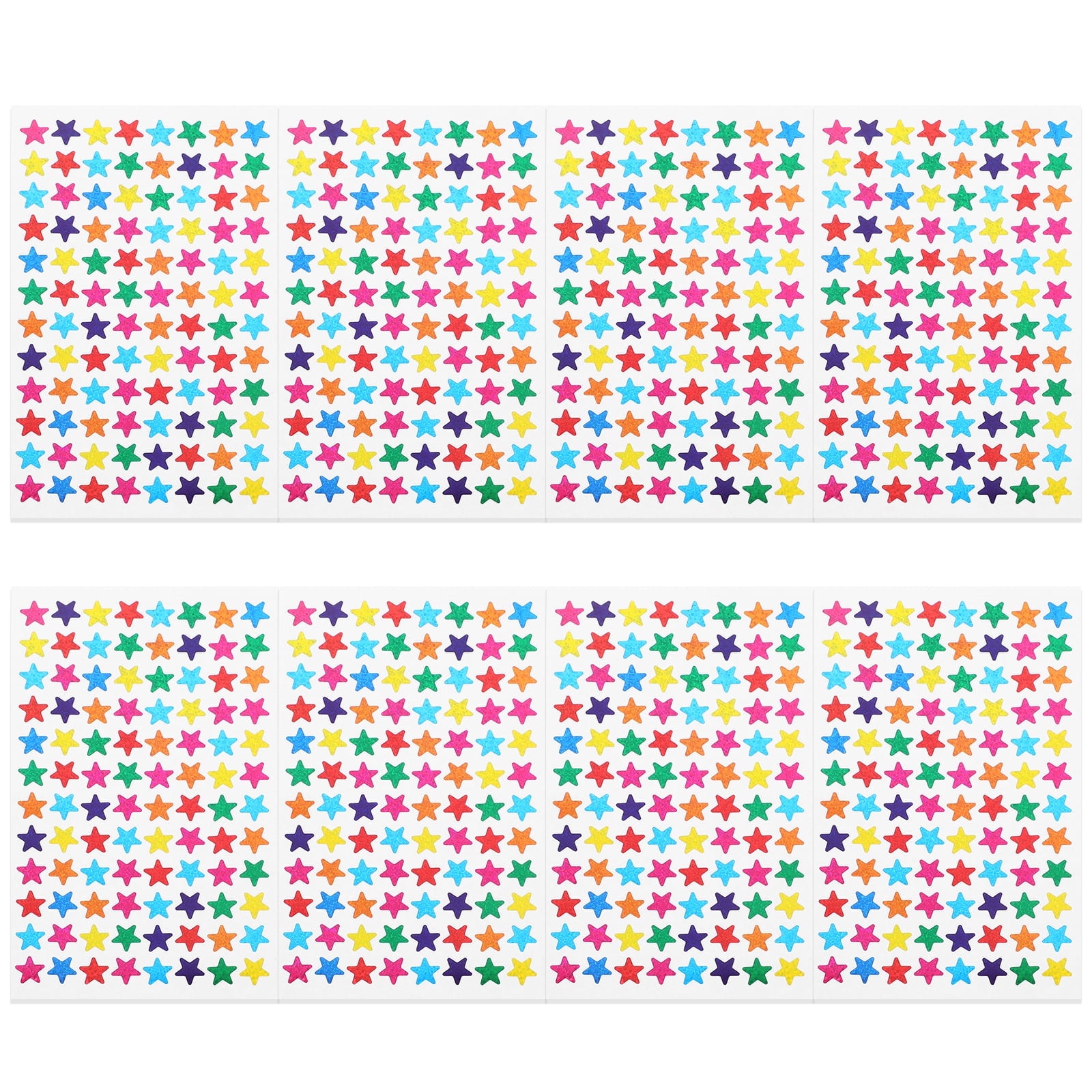 CCOCC 2 Packs Shiny Star Stickers For Kids Reward Chart Sparkly Mini ...