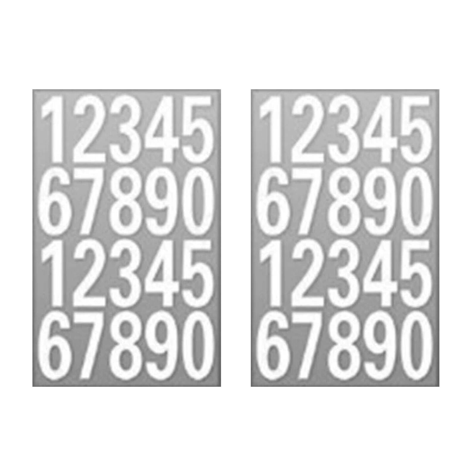 CCOCC 2 Pcs Cute Stickers,Glow-In-The-Dark Numbers Funny Stickers ...