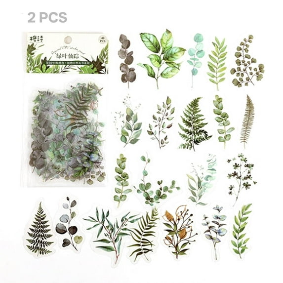 CCOCC 2 Pcs Cute Stickers,Nature Plant Design Travel Stickers ...