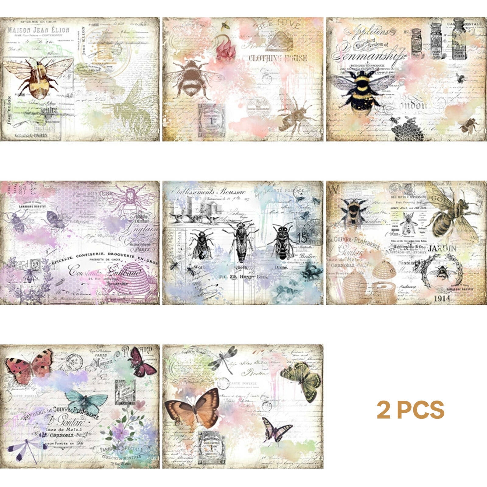 CCOCC 2 Pcs Cute Stickers,Retro Paper Meme Stickers,Creative Aesthetic ...