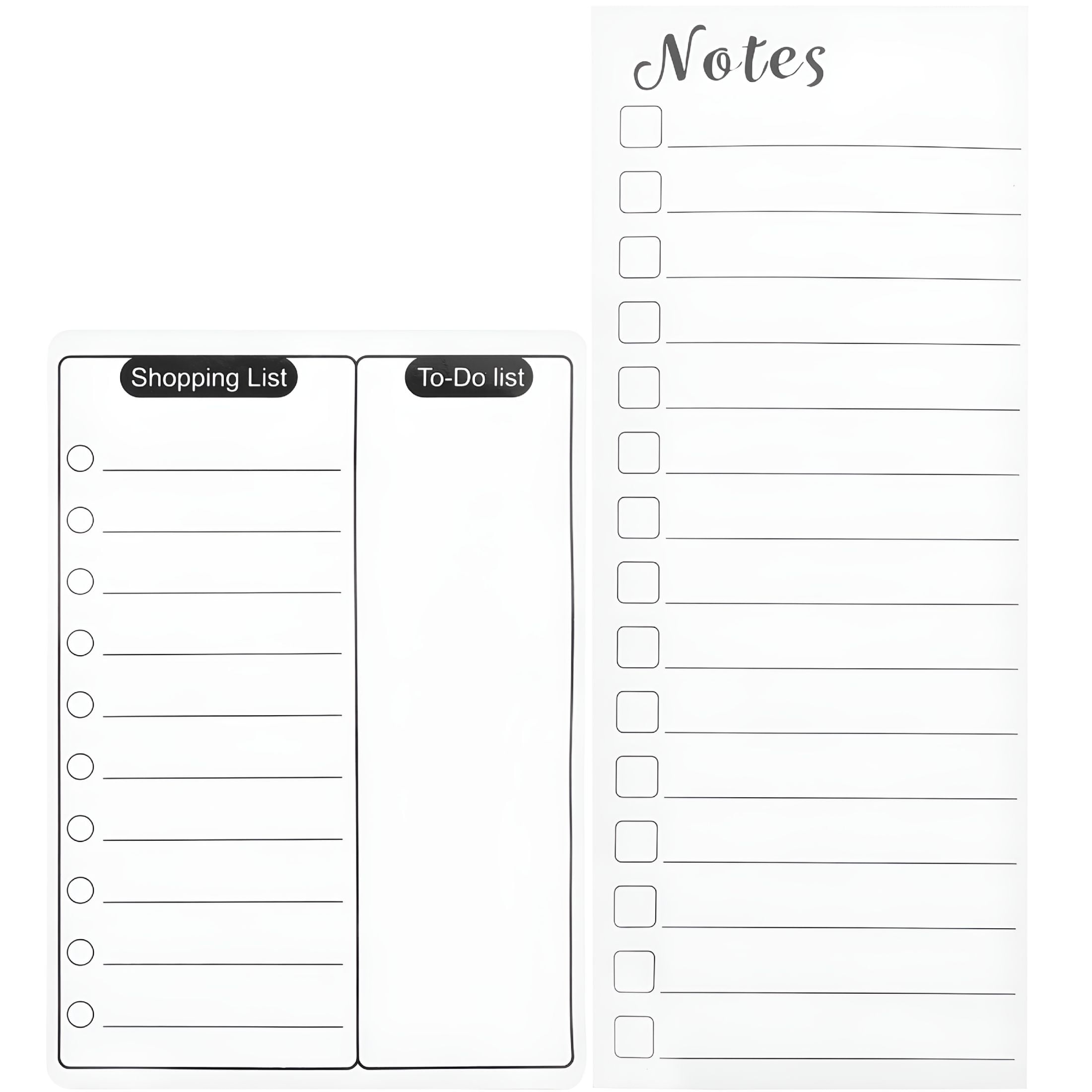 CCOCC 2 Pcs Rewritable Message Board Magnetic Whiteboard Kitchen ...