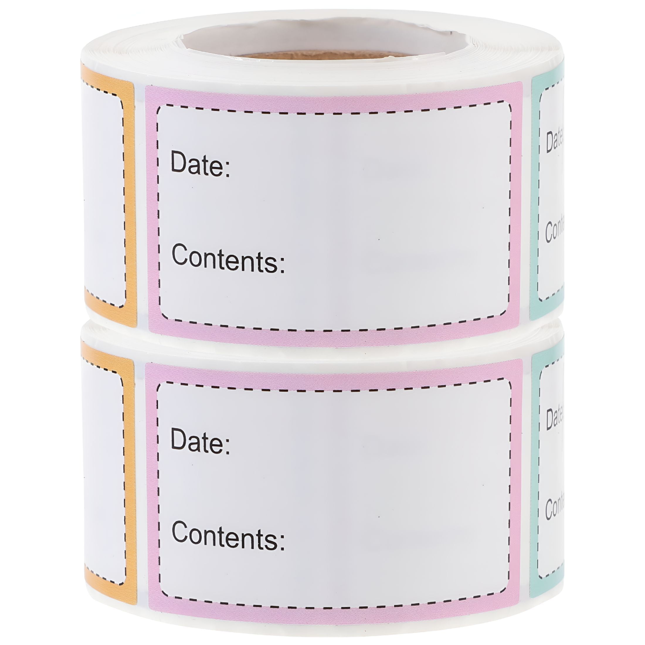 CCOCC 2 Rolls of Removable Food Container Labels Adhesive Food Jar ...