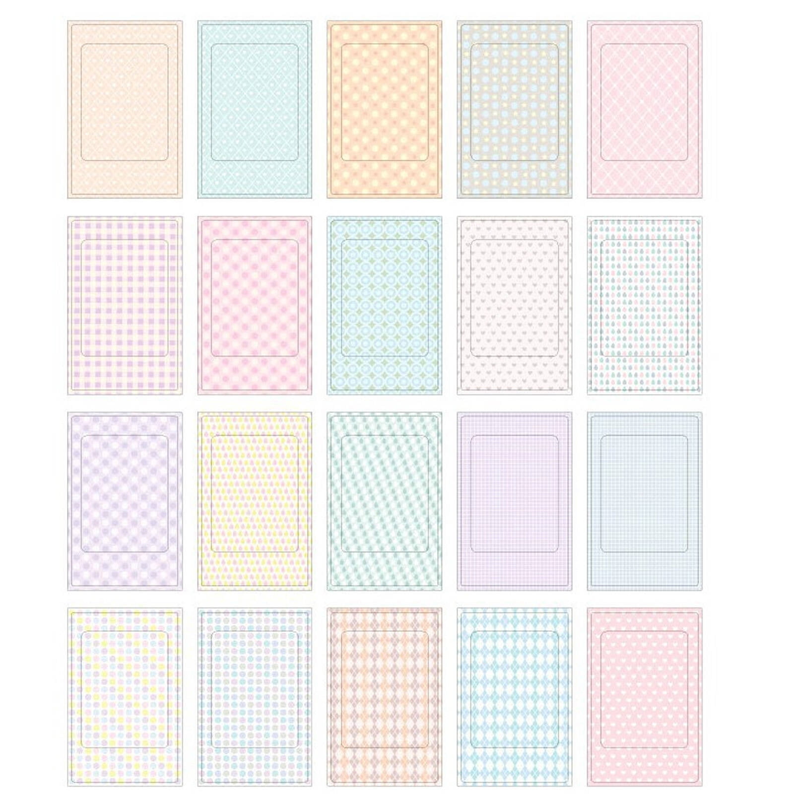 CCOCC 20 Pcs Cute Stickers,Decorative Photo Frames Funny Stickers,Easy ...