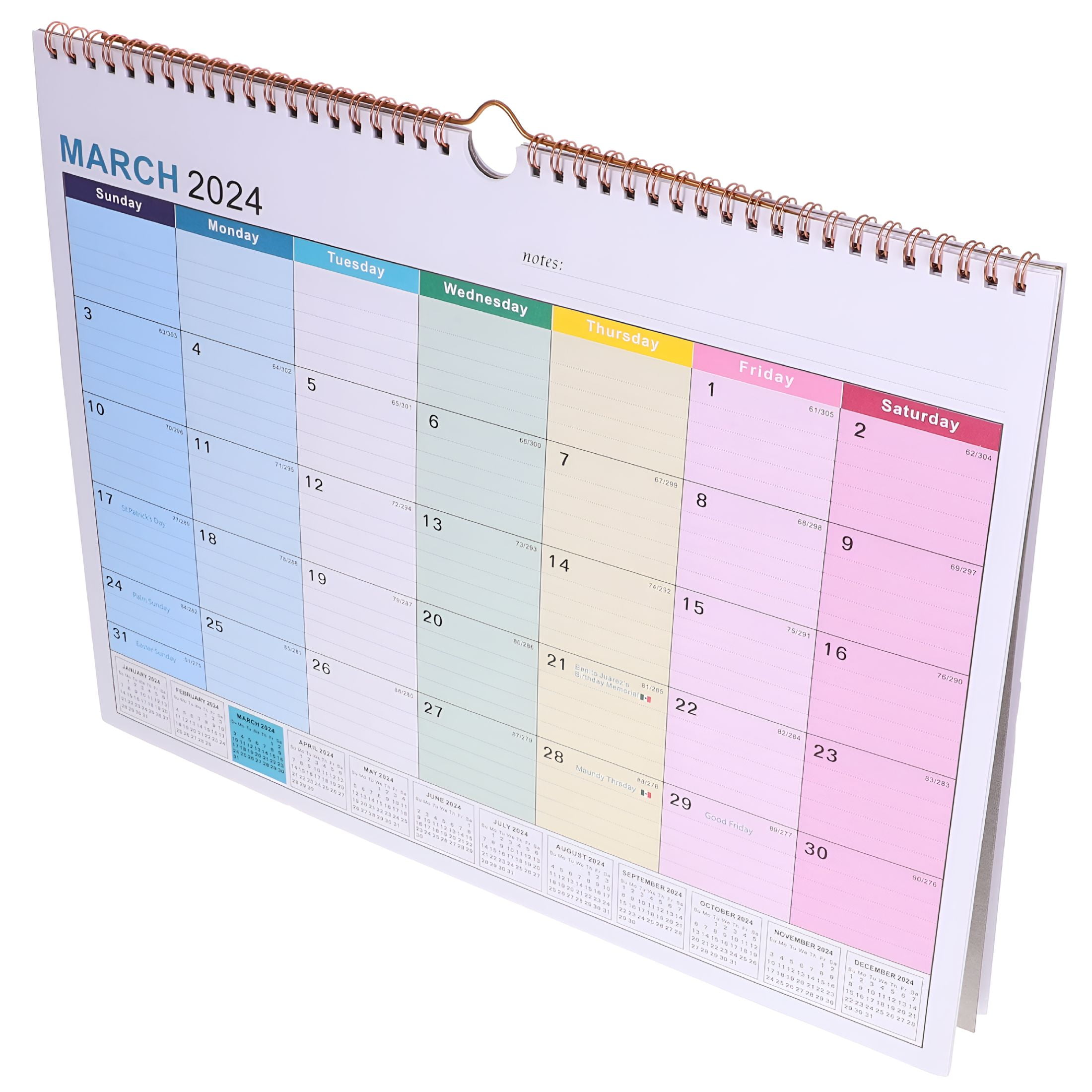 CCOCC 2024-2025 Wall Calendar Monthly Hanging Calendar English Wall ...
