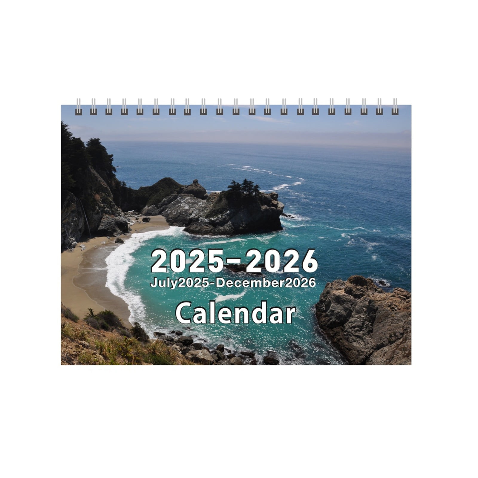 CCOCC 2025-2026 Wall Calendar 18-Month Scenic Coastal Views,July 2025 to December 2026,Large ...