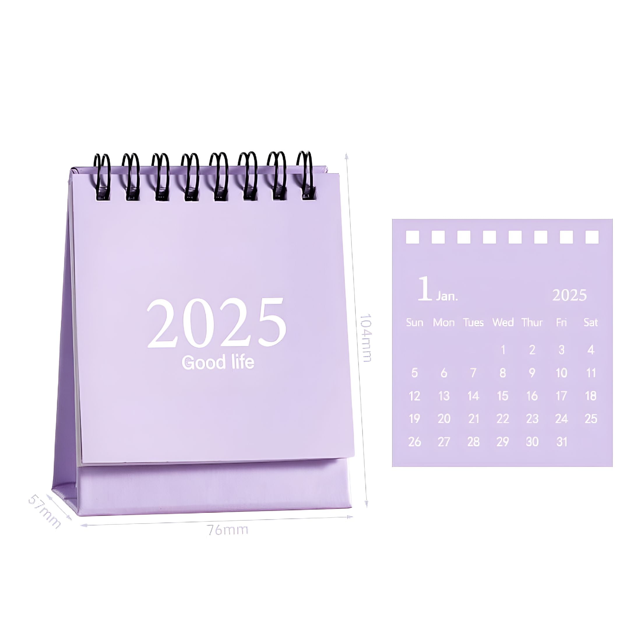 CCOCC 2025 Desktop Calendar,Annual/Monthly/Daily Planner,Time ...