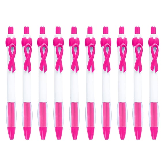 CCOCC 2026 New 10 Pcs Breast Cancer Awareness Pens, Novelty Fun Pink ...