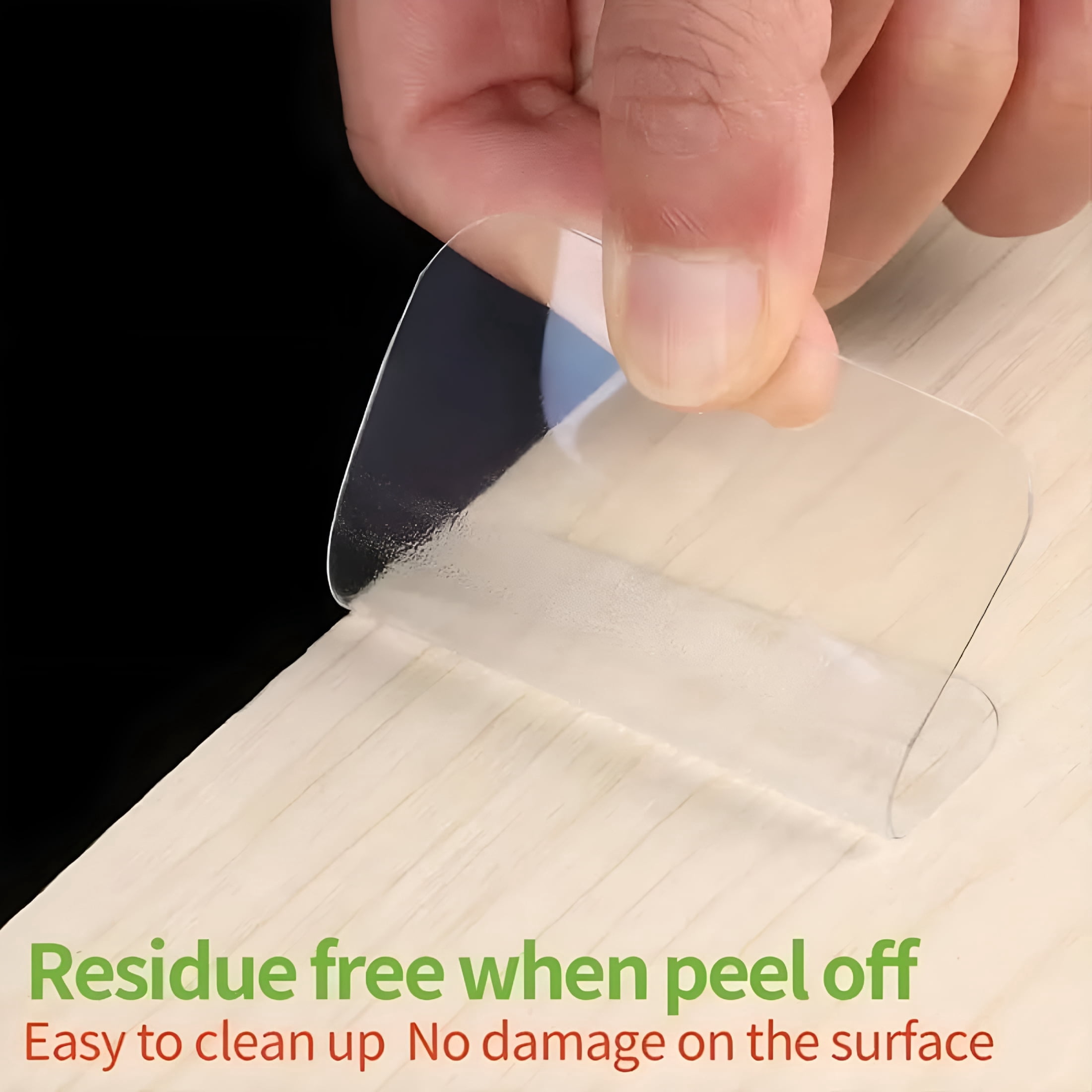CCOCC 2026 New 100-Pack Reusable Nano Adhesive Strips – Clear Heavy ...