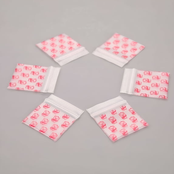 CCOCC 2026 New 100Pcs Mini Ziplock Bags Small Plastic Zipper Bag ...