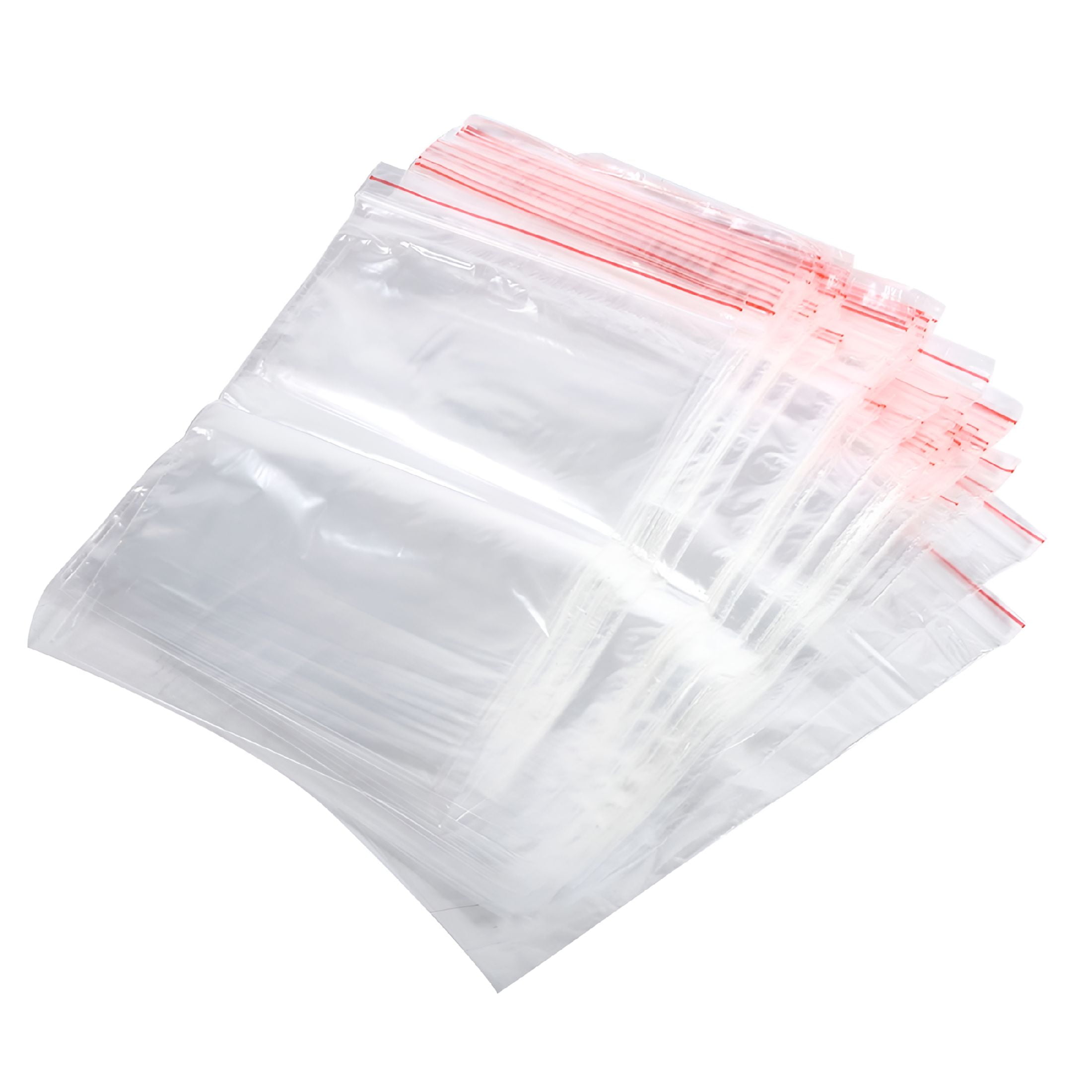 CCOCC 2026 New 100Pcs Reusable Zip Lock Clear Plastic Sealing Packaging ...