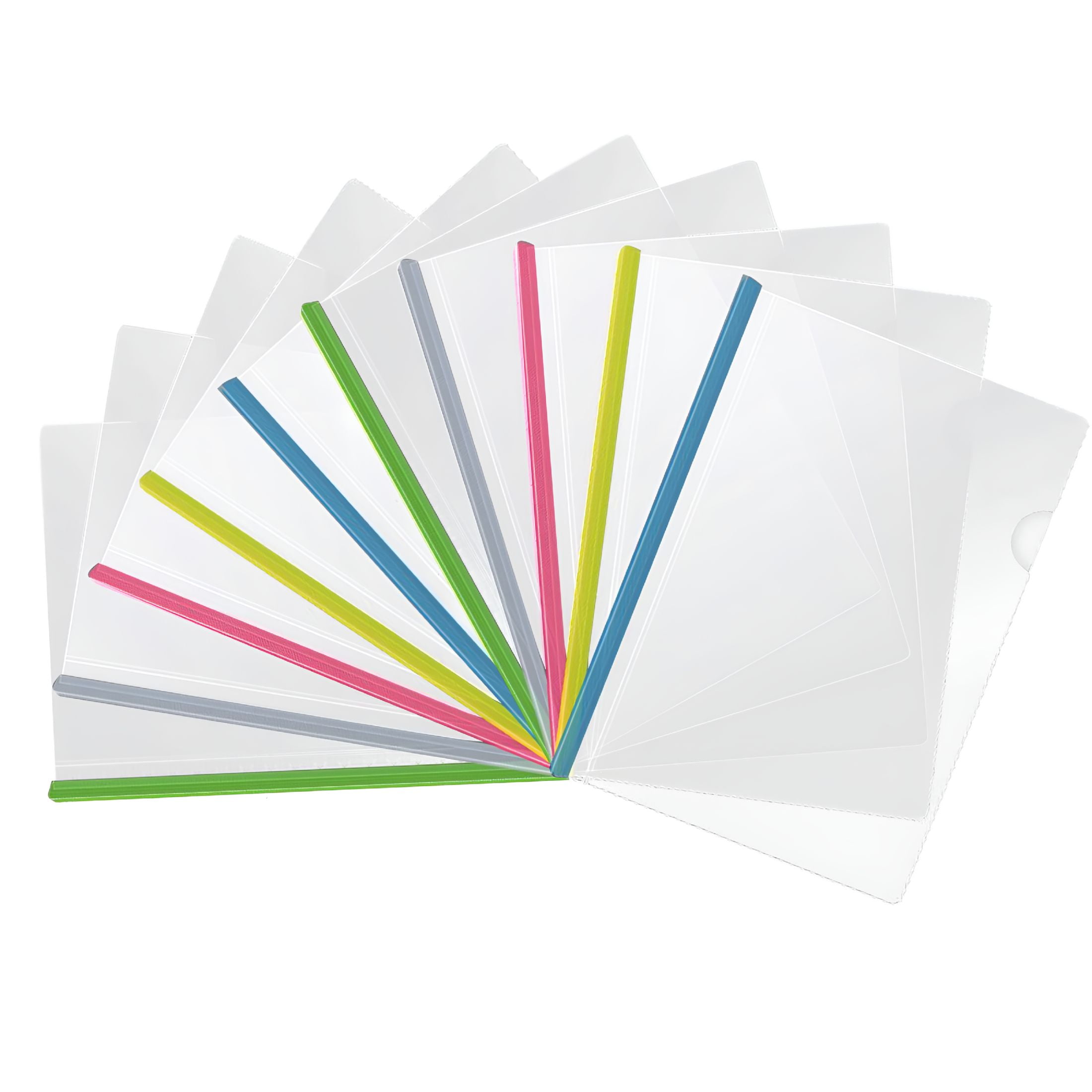CCOCC 2026 New 10Pcs Transparent File Folder Sliding Bar Report Covers ...