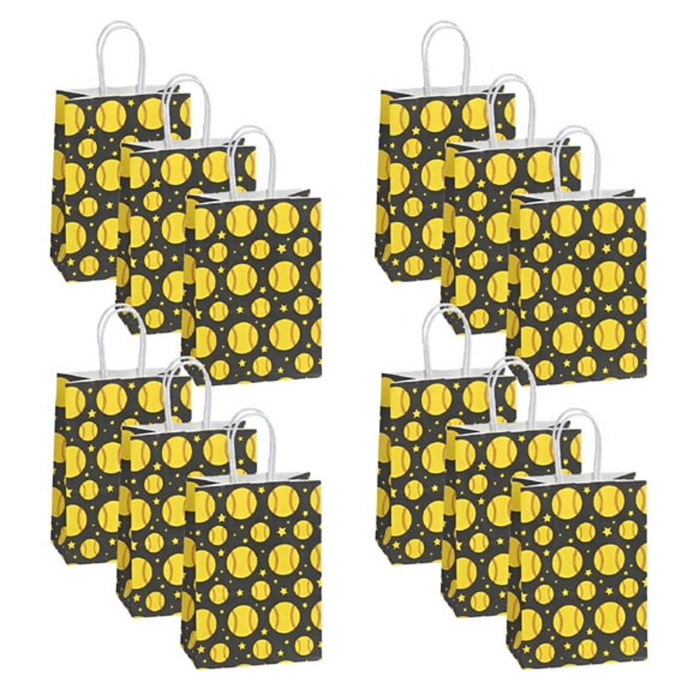 CCOCC 2026 New 12 Pcs Baseball Party Favor Bags Softball Supplies Tote ...