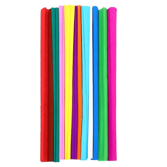 CCOCC 2026 New 12 Rolls of Diy Flower Making Crepe Papers Wrapping ...