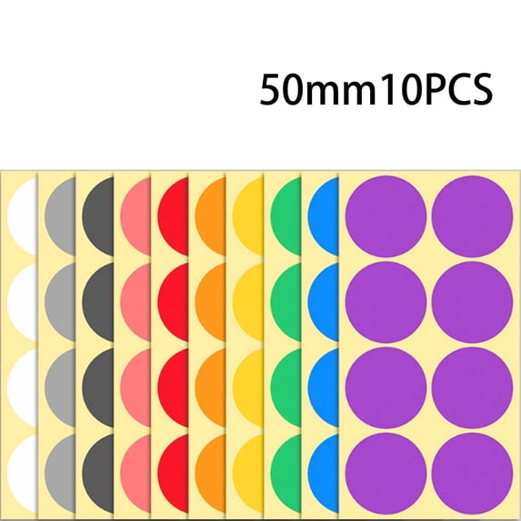 CCOCC 2026 New 128 Pcs Dot Stickers Round Colored Dot Stickers ...