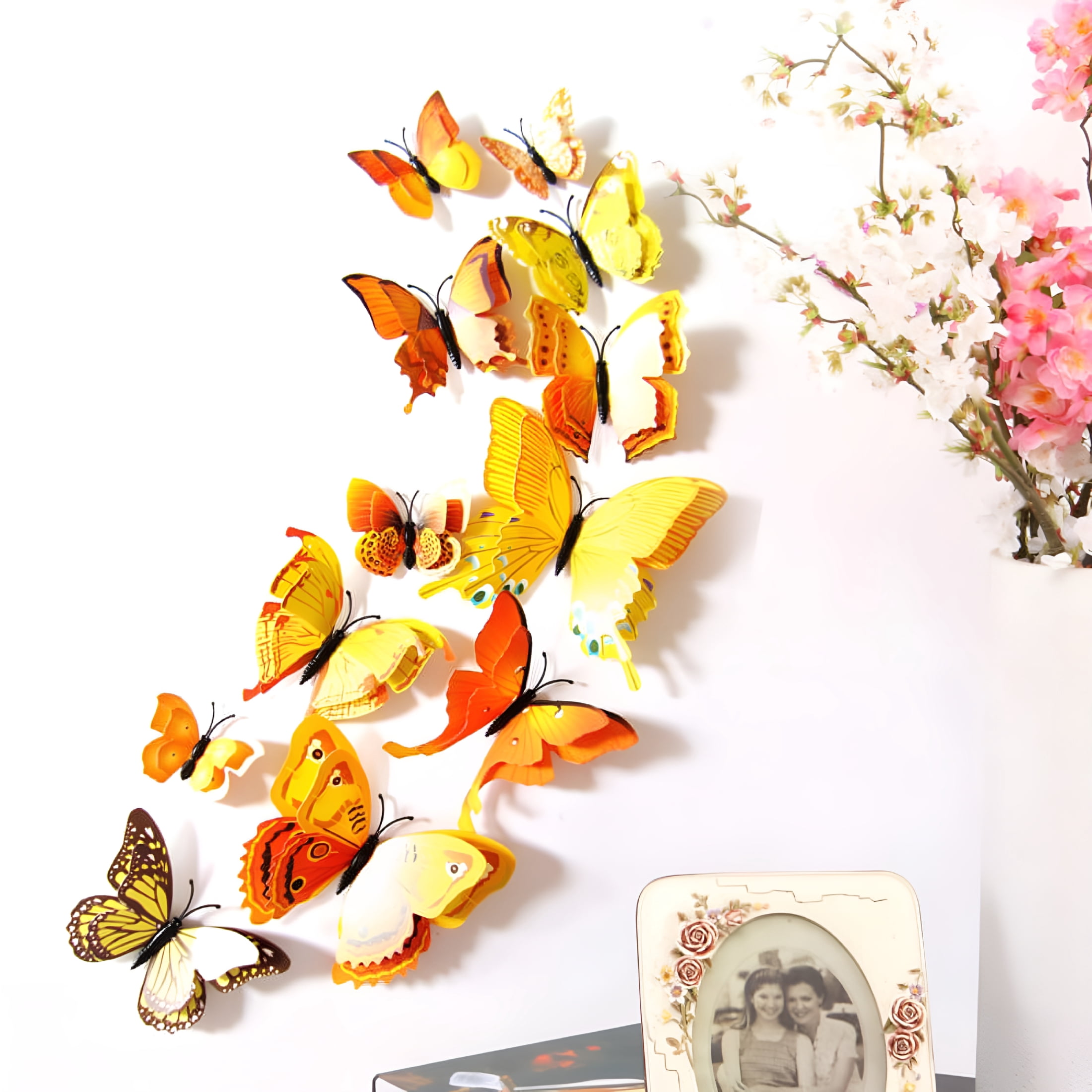 CCOCC 2026 New 12Pcs Refrigerator Wall Sticker Magnet Butterfly 3D ...