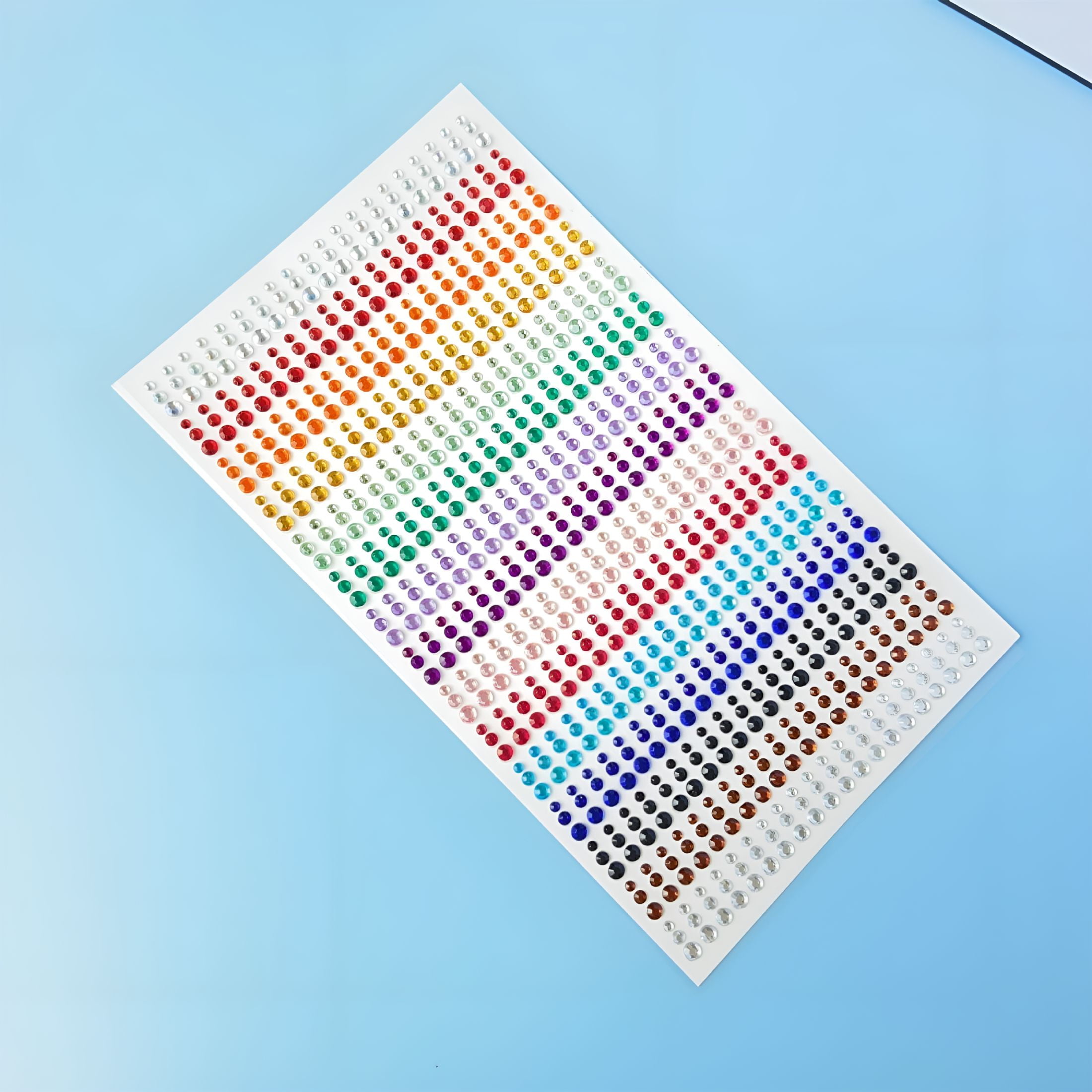 CCOCC 2026 New 15 Colors 3 Sizes Rhinestone Stickers Sheet 900 3Mm 4Mm ...