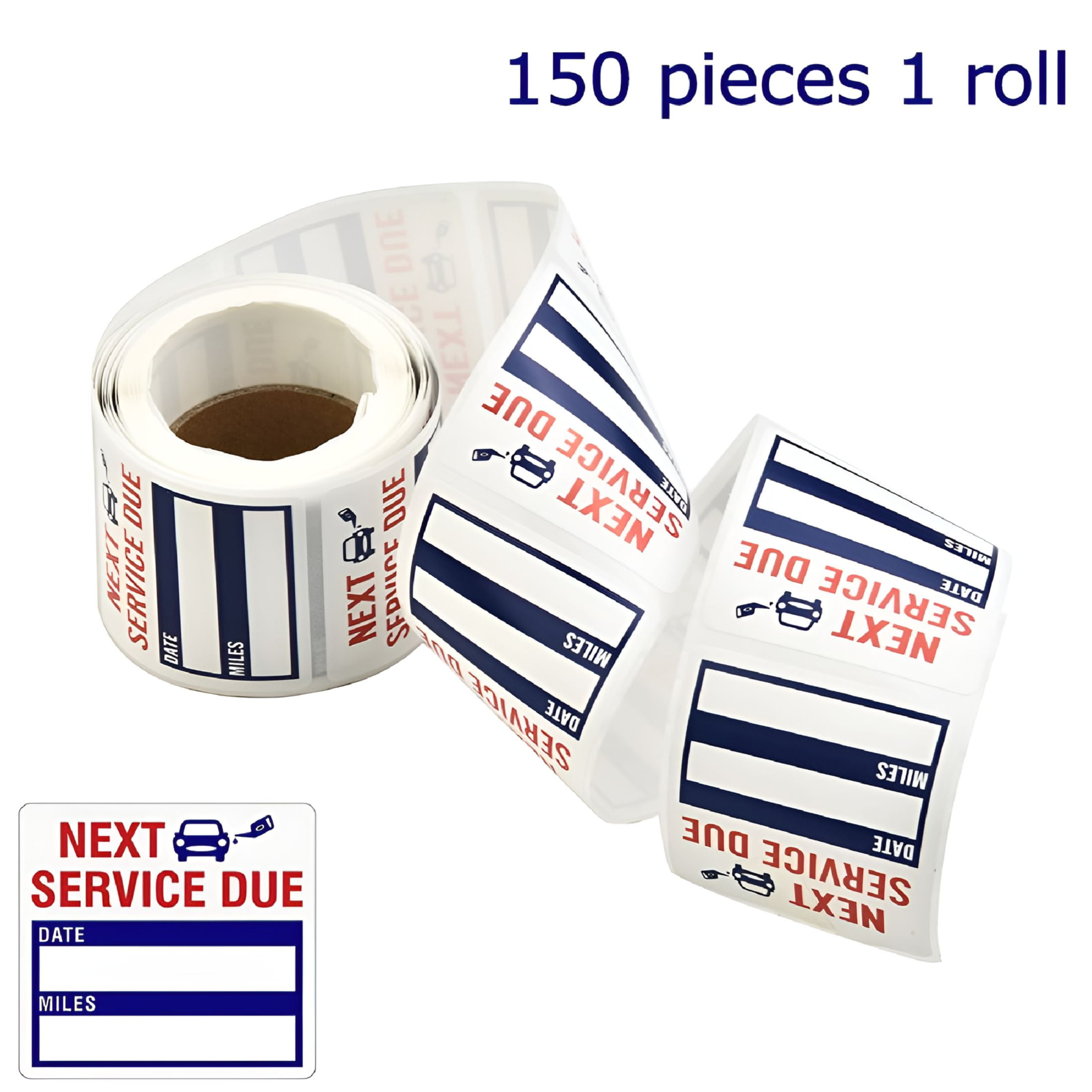 CCOCC 2026 New 150Pcs Oil Change Service Reminder Stickers Clear Window ...