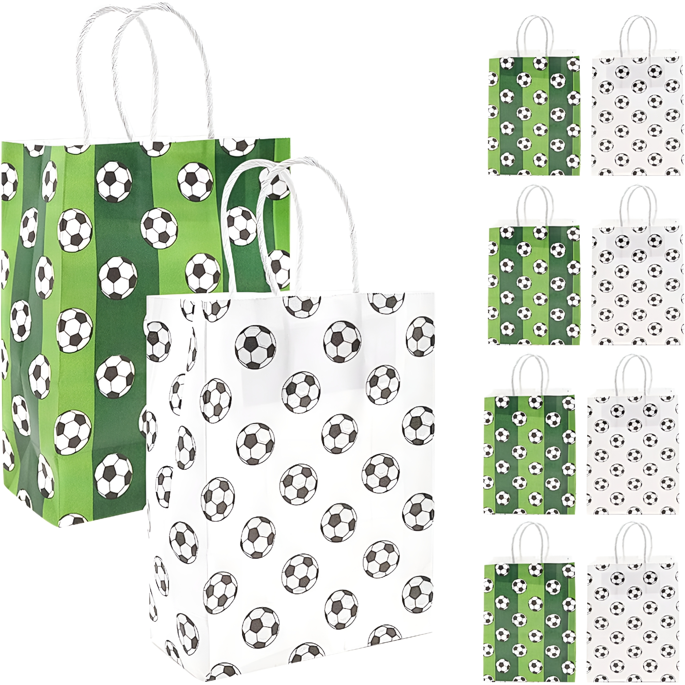 CCOCC 2026 New 16 Pcs Soccer Goodie Bags,6 X 3 X 8 Inch Football Party ...