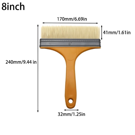 CCOCC 2026 New 1Pc Plastic Handle Paint Brushes for Wall and Furniture ...