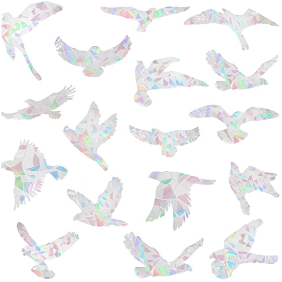 CCOCC 2026 New 20Pcs Bird Window Stickers Anti-Collision Bird Window ...