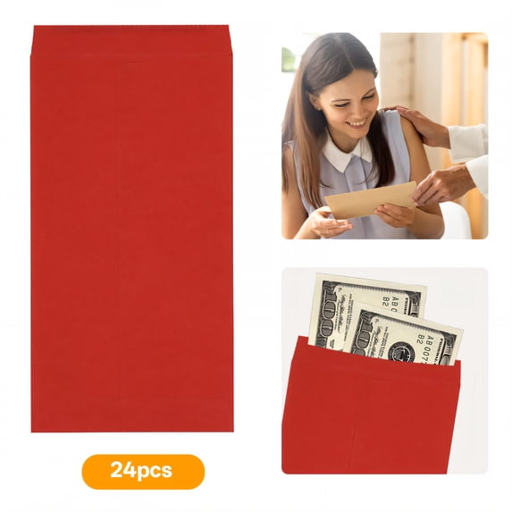 CCOCC 2026 New 24Pcs Money Envelopes for Cash,3.5*6.5 in Envelopes Self ...