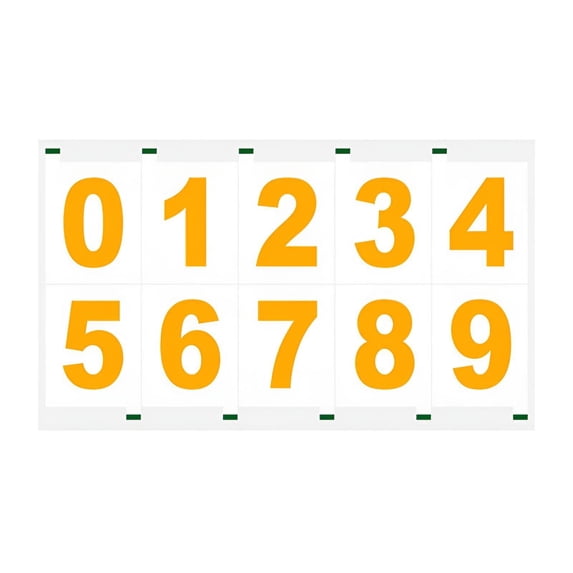 CCOCC 2026 New 4Pcs Letter Stickers Self-Adhesive Mailbox Numbers ...