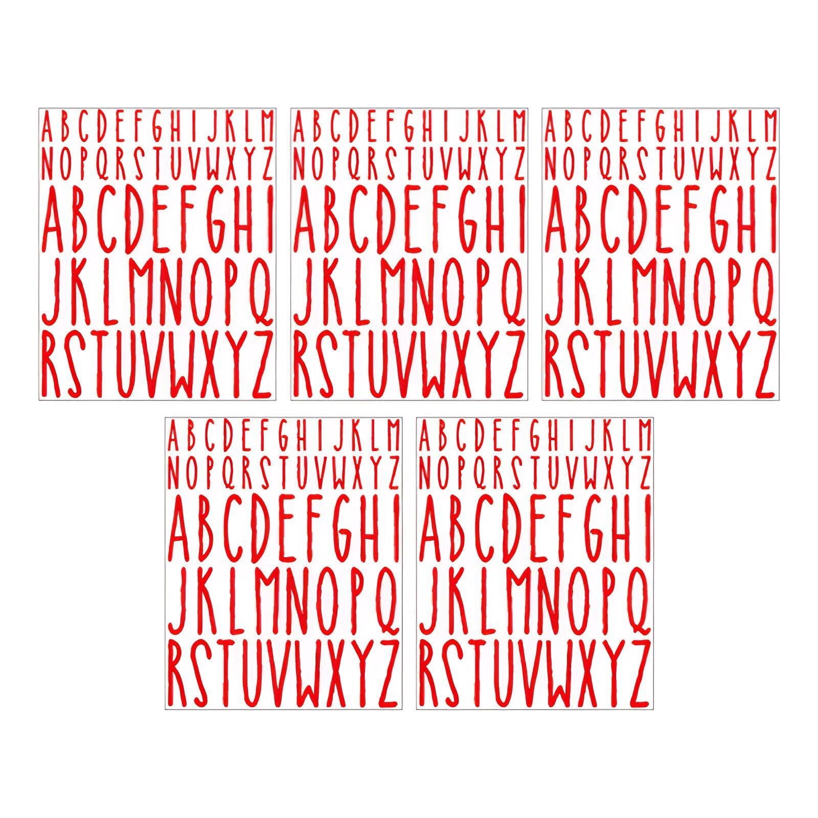 CCOCC 2026 New 5Pcs Letter Stickers,Self-Adhesive Material Mailbox ...