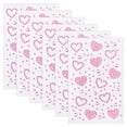 CCOCC 2026 New 6 Sheets Rhinestone Stickers Pink Heart Gems Stickers ...