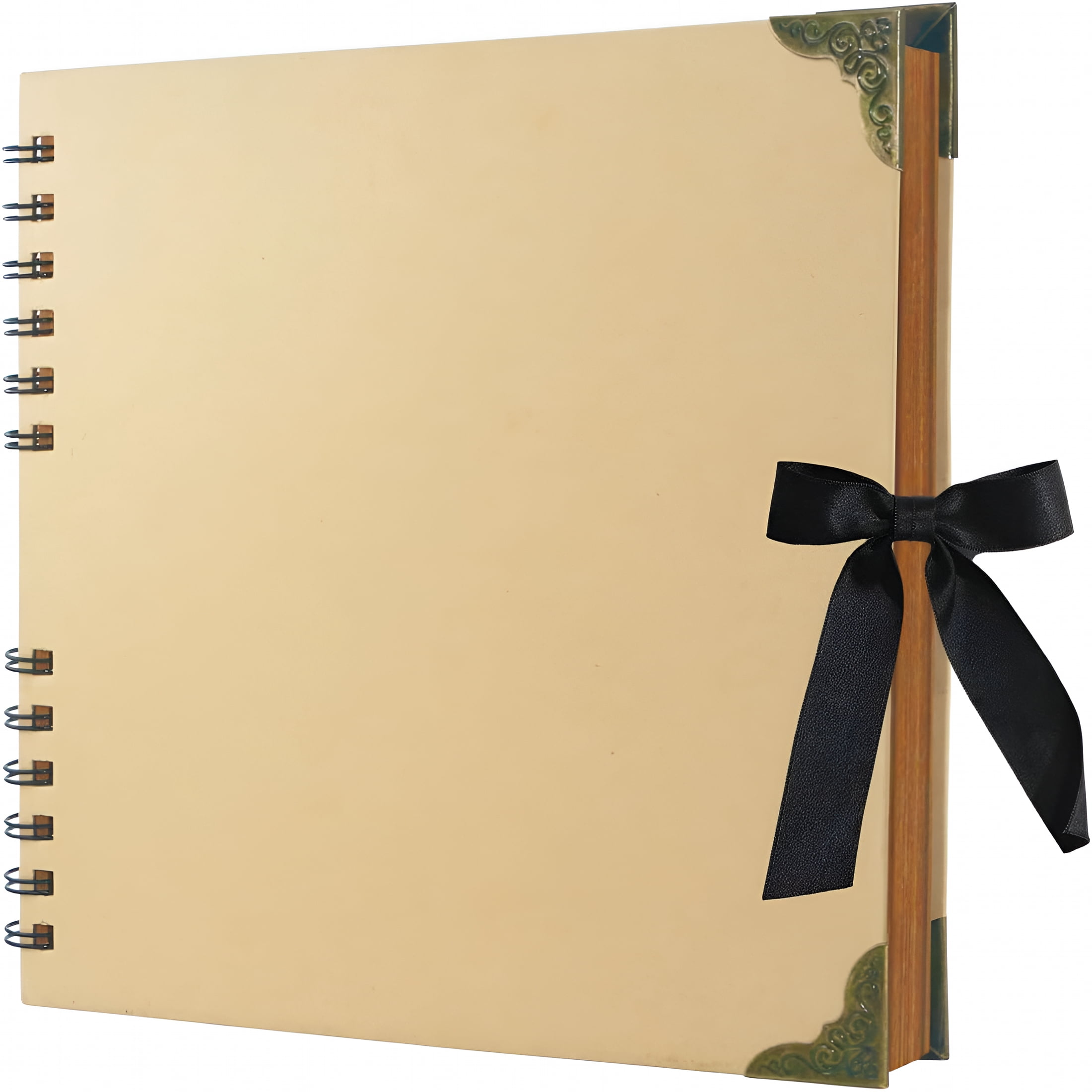 CCOCC 2026 New 8 X 8 Inch Scrap Book,60 Brown Blank Pages Scrapbooks ...