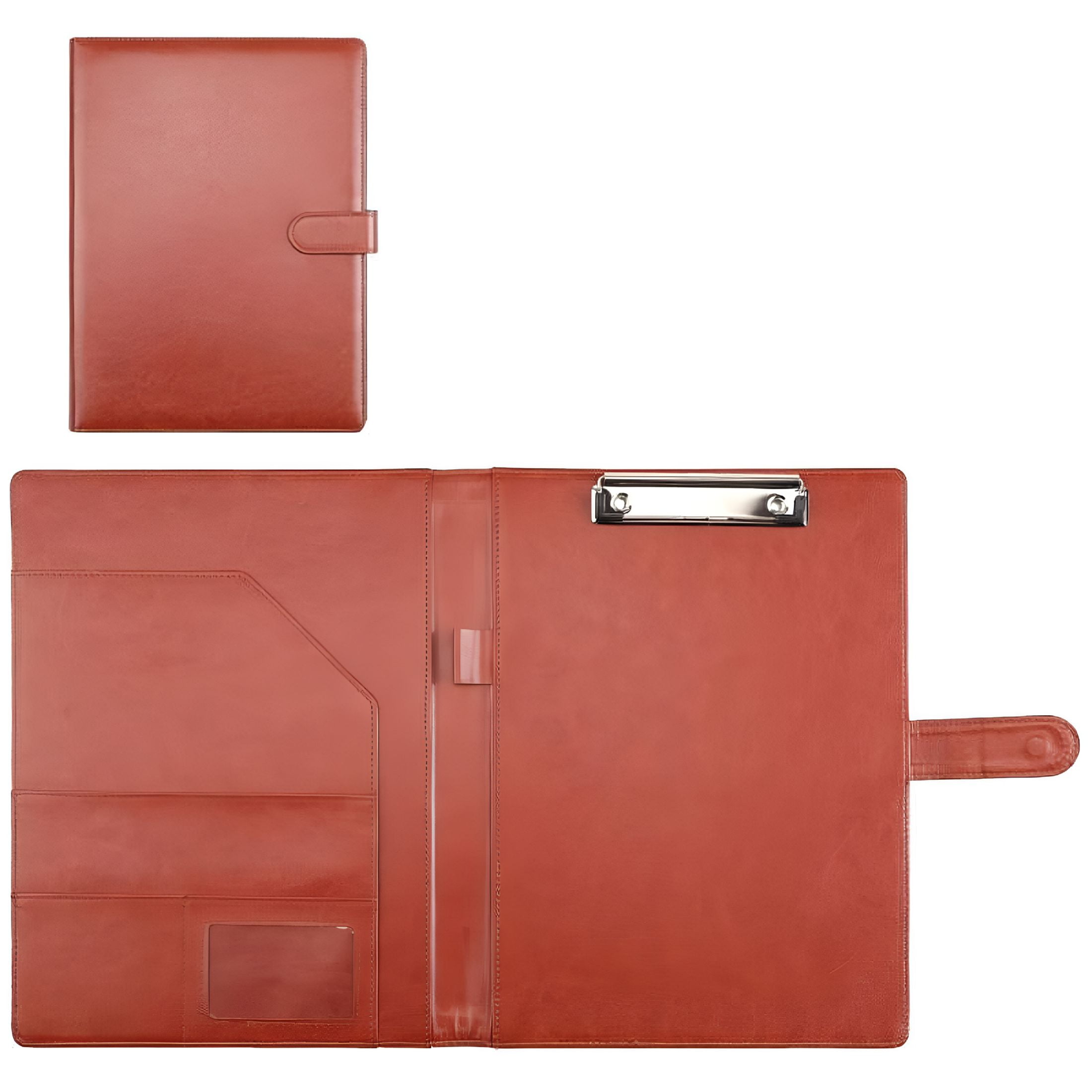 CCOCC 2026 New A5 Leather Padfolio Portfolio File Folder Clipboard ...