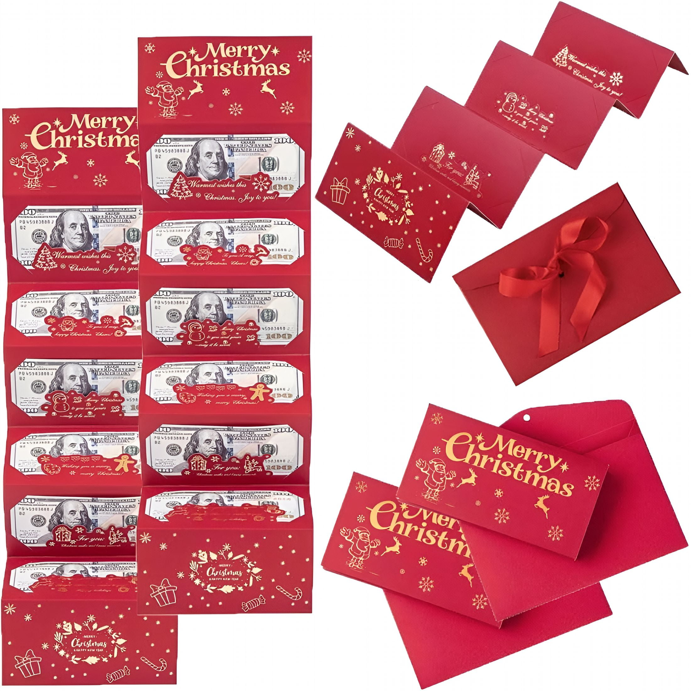CCOCC 2026 New Christmas Cash Gift Envelopes-Creative Xmas Money ...