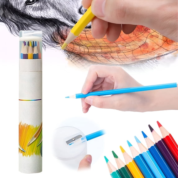 CCOCC 2026 New Colored Pencil Set 12 Colored Pencils Watercolor Pencils ...