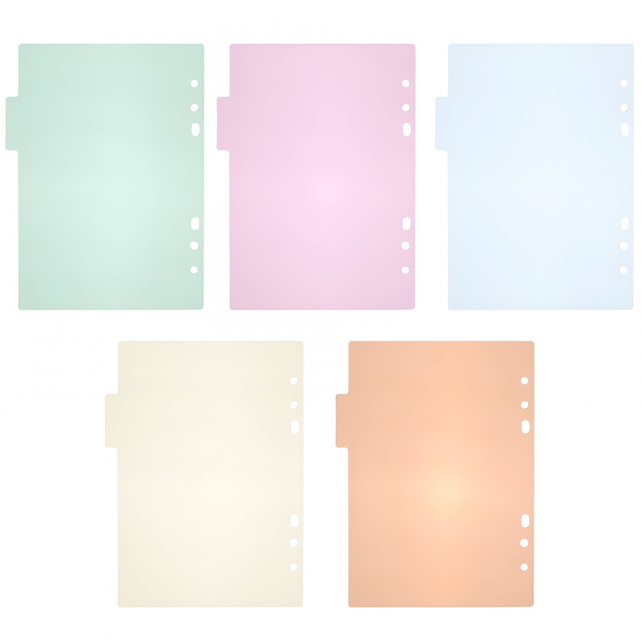 CCOCC 2026 New Colorful A5 Dividers for 6 Ring Binder - 10 Pack for ...