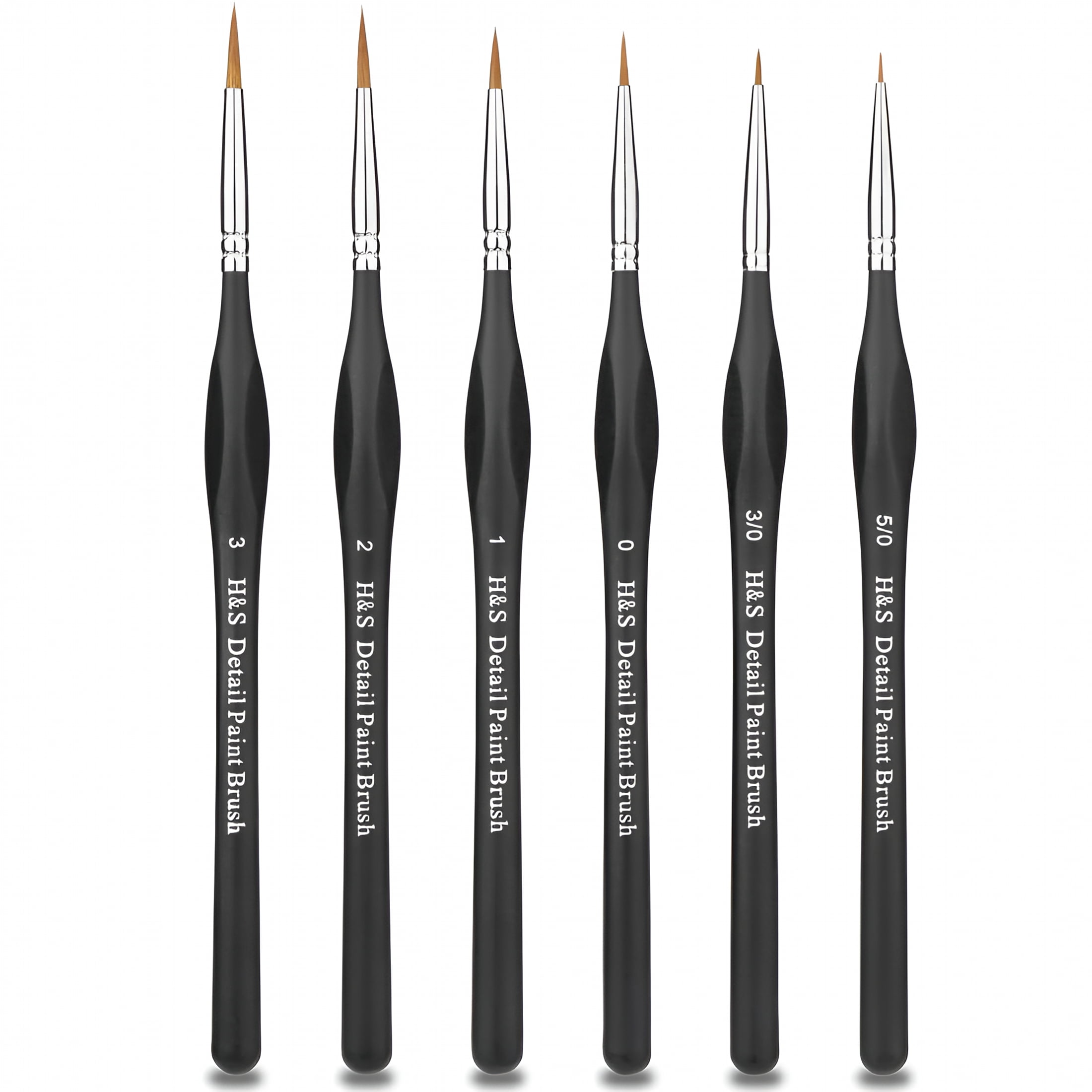 CCOCC 2026 New Detail Paint Brushes Set 6Pcs Artist Paint Brush Fine ...